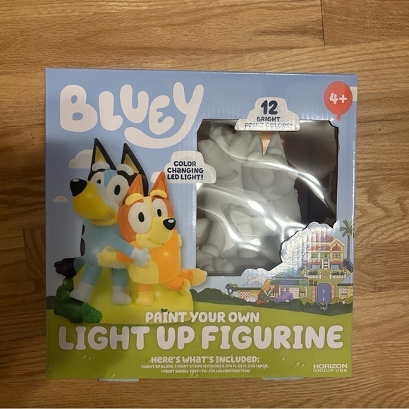 Disney | Office | Bluey Paint Your Own Light Up Figurine Night Light ...